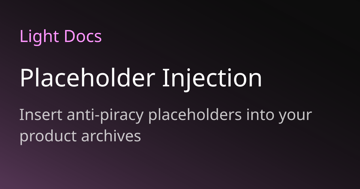 Placeholder Injection